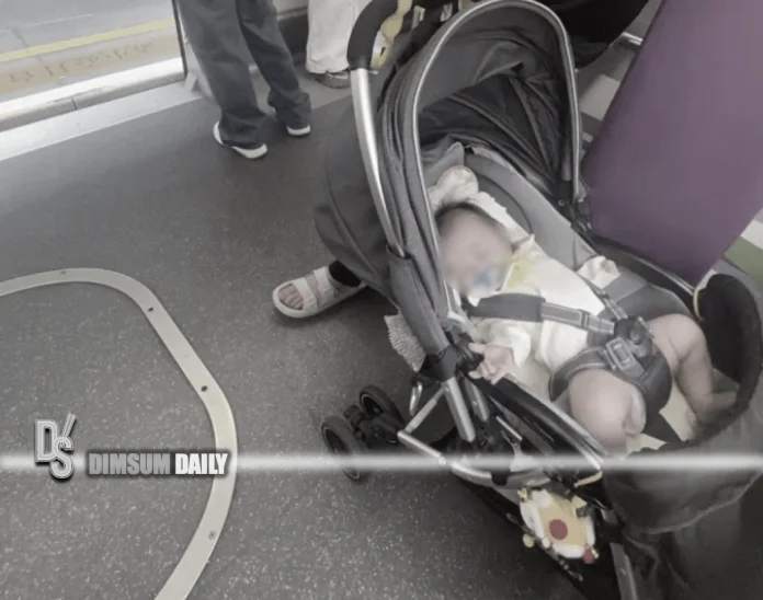 Man filmed hitting baby on Tin Shui Wai light rail train