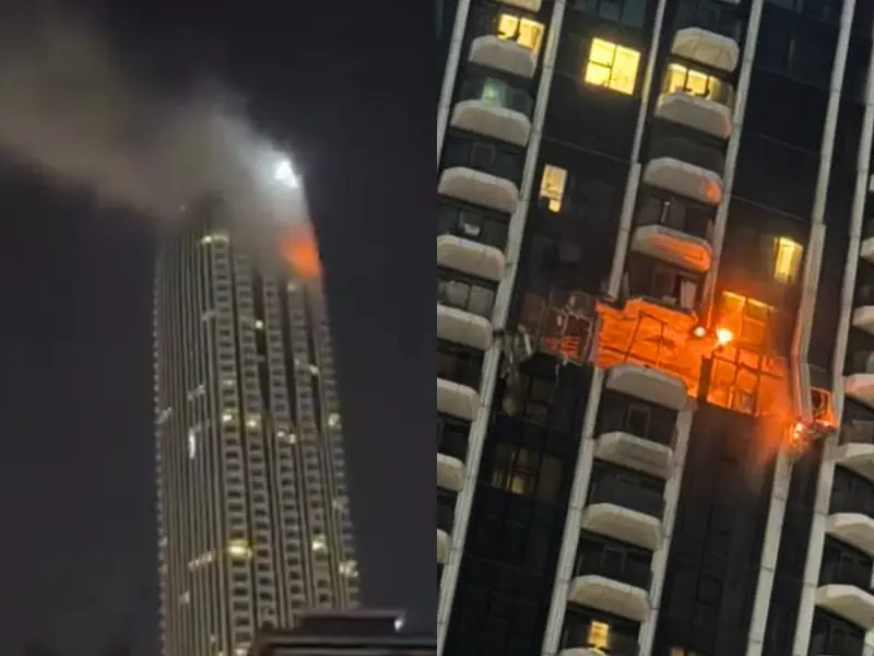 Dubai residential building struck by drone, sparking minor fire after ...