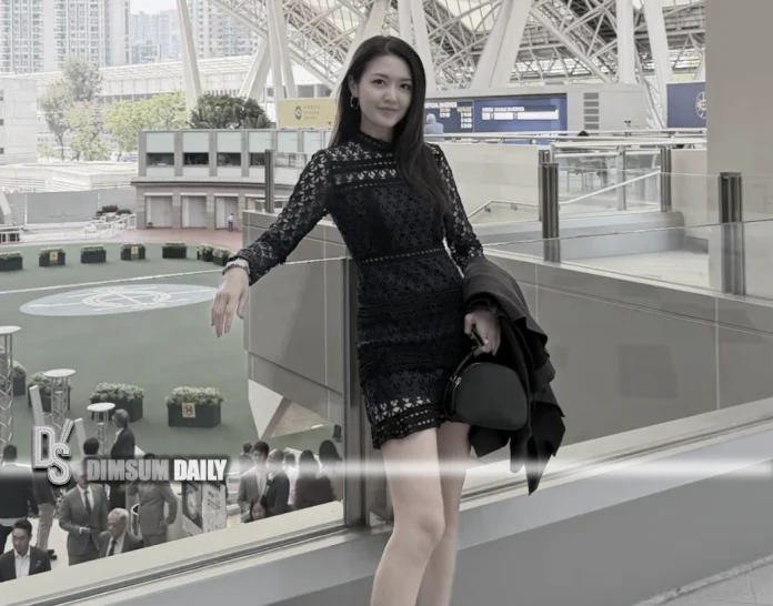 Former Miss Hong Kong Toby Chan turns heads at Sha Tin Racecourse