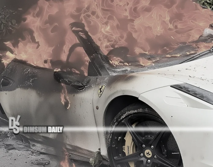Singaporean couple die in Ferrari crash and fire in Johor