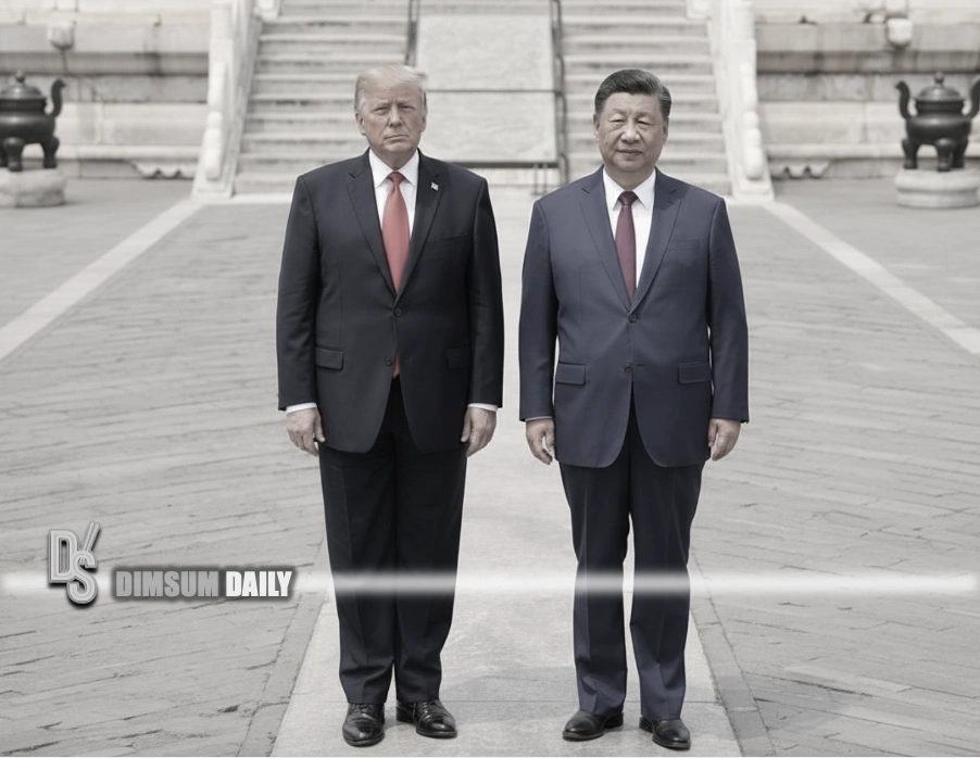 Trump and Xi appear near equal height, stirring doubts over ‘190cm’ claim