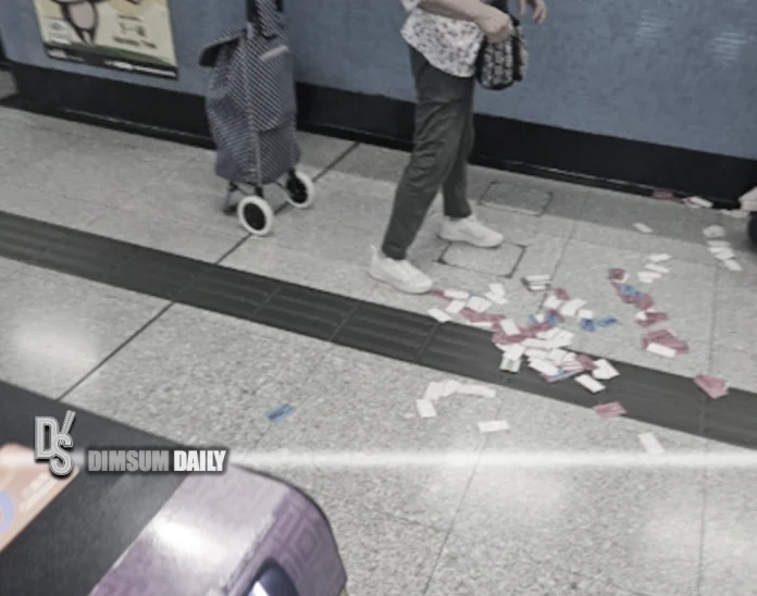 MTR explains pile of tickets at Mei Foo Station