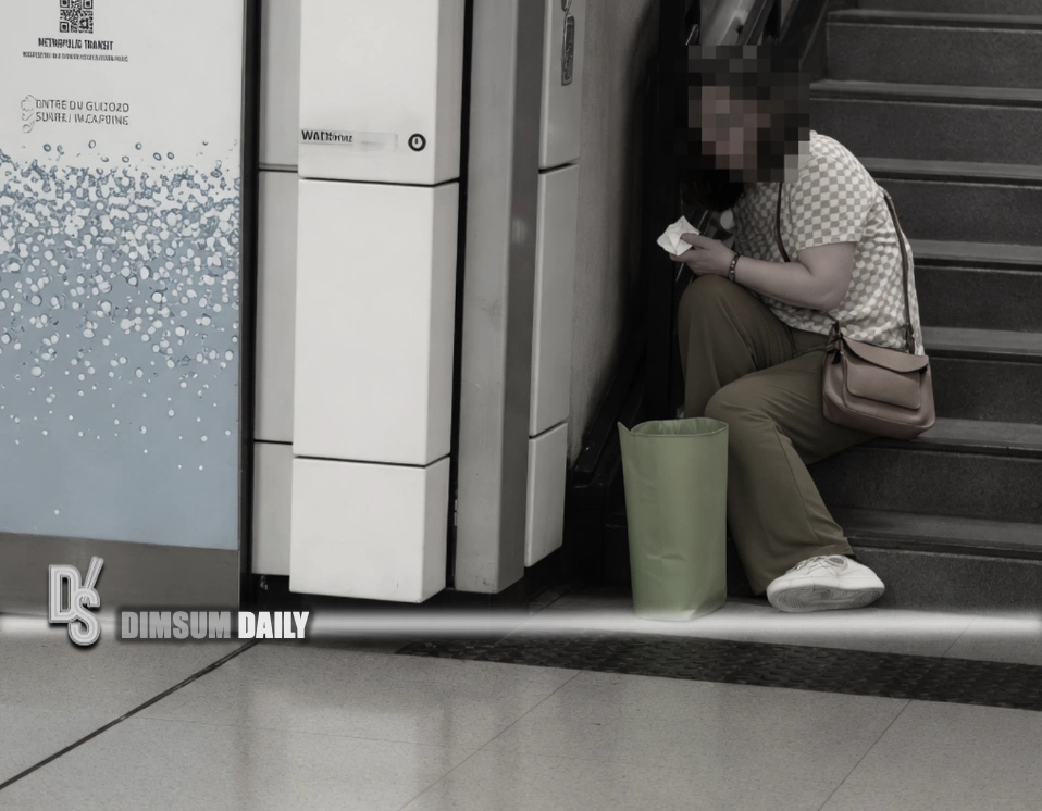 Woman in tears at MTR Mong Kok East Station following HK$1,000 fine claims