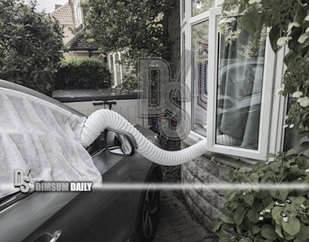U.K. motorist goes viral for using MG electric car to cool his home